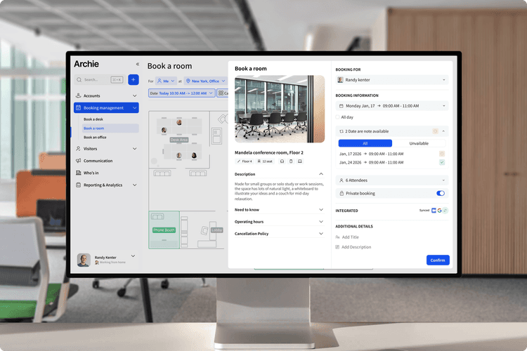 Best Meeting Room Booking Software for Your Office: Archie