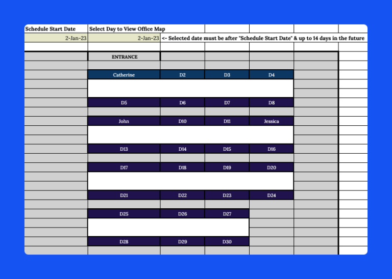 Free Hot Desk Booking Template: Excel & Google Sheets [2026]
