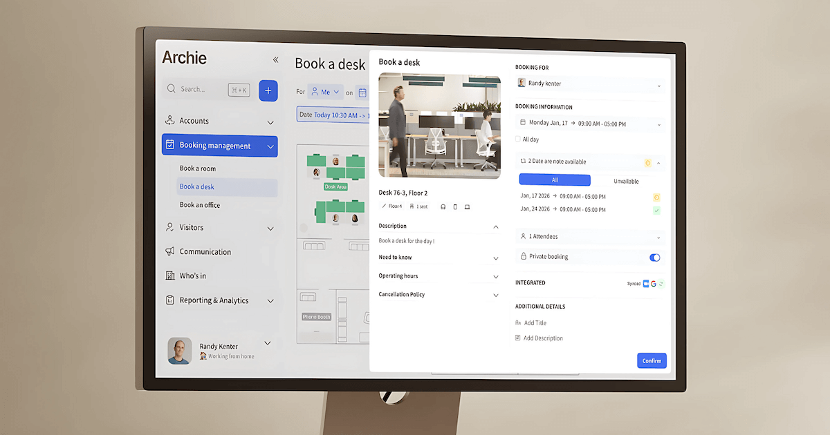 Archie: The Leading Space Management Software for Workplaces